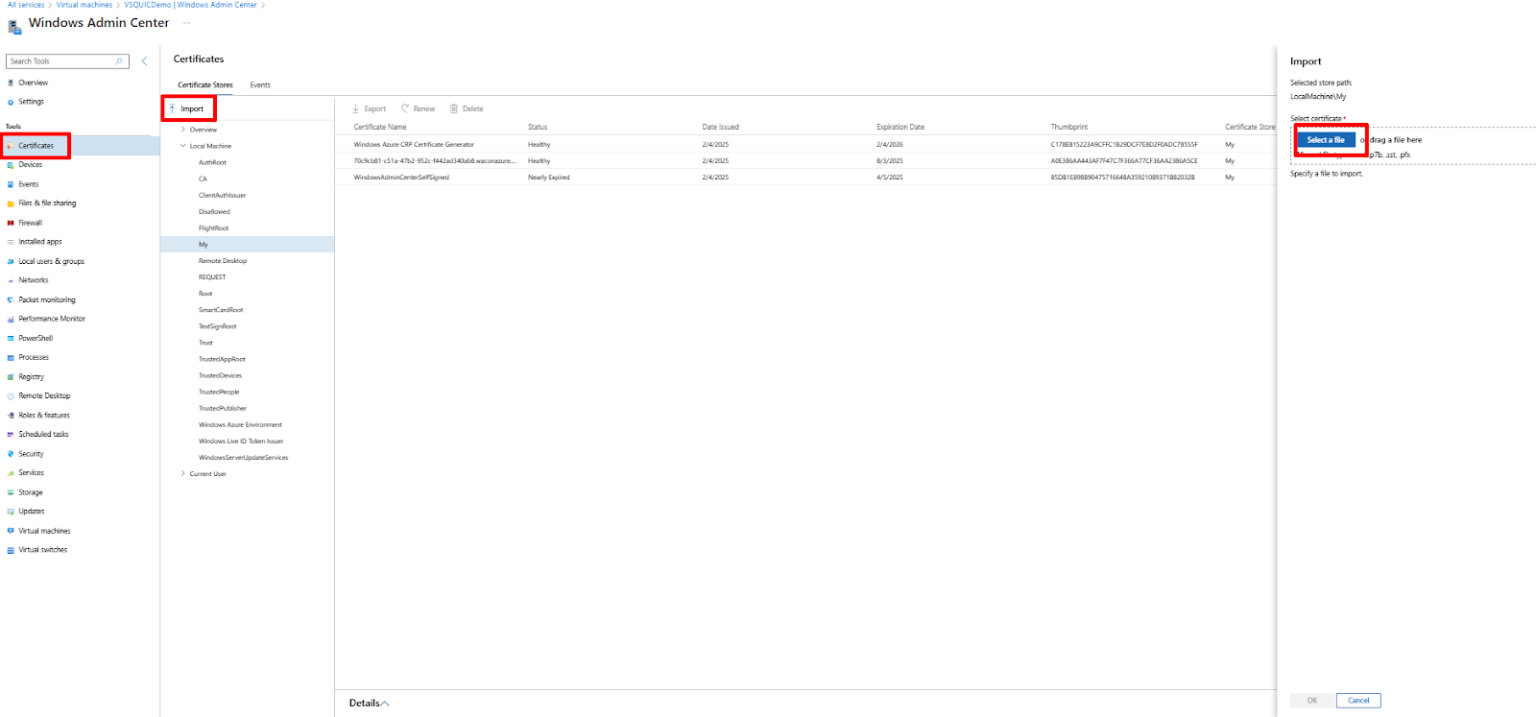 Azure QUIC Configuration Guide | Visuality Systems